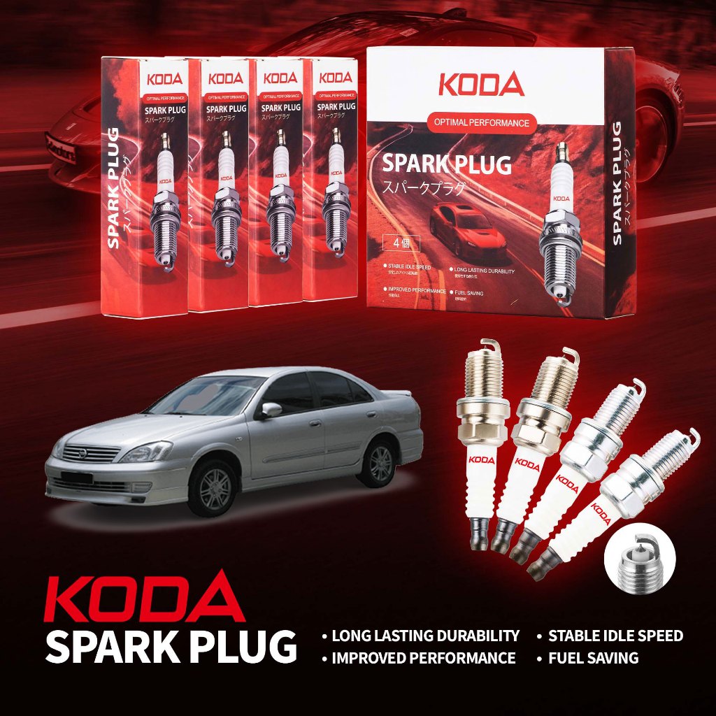 KODA Iridium Spark Plug Nissan Sentra N16 1.8 QG18DE 2005-2014 BKR6EIX ...