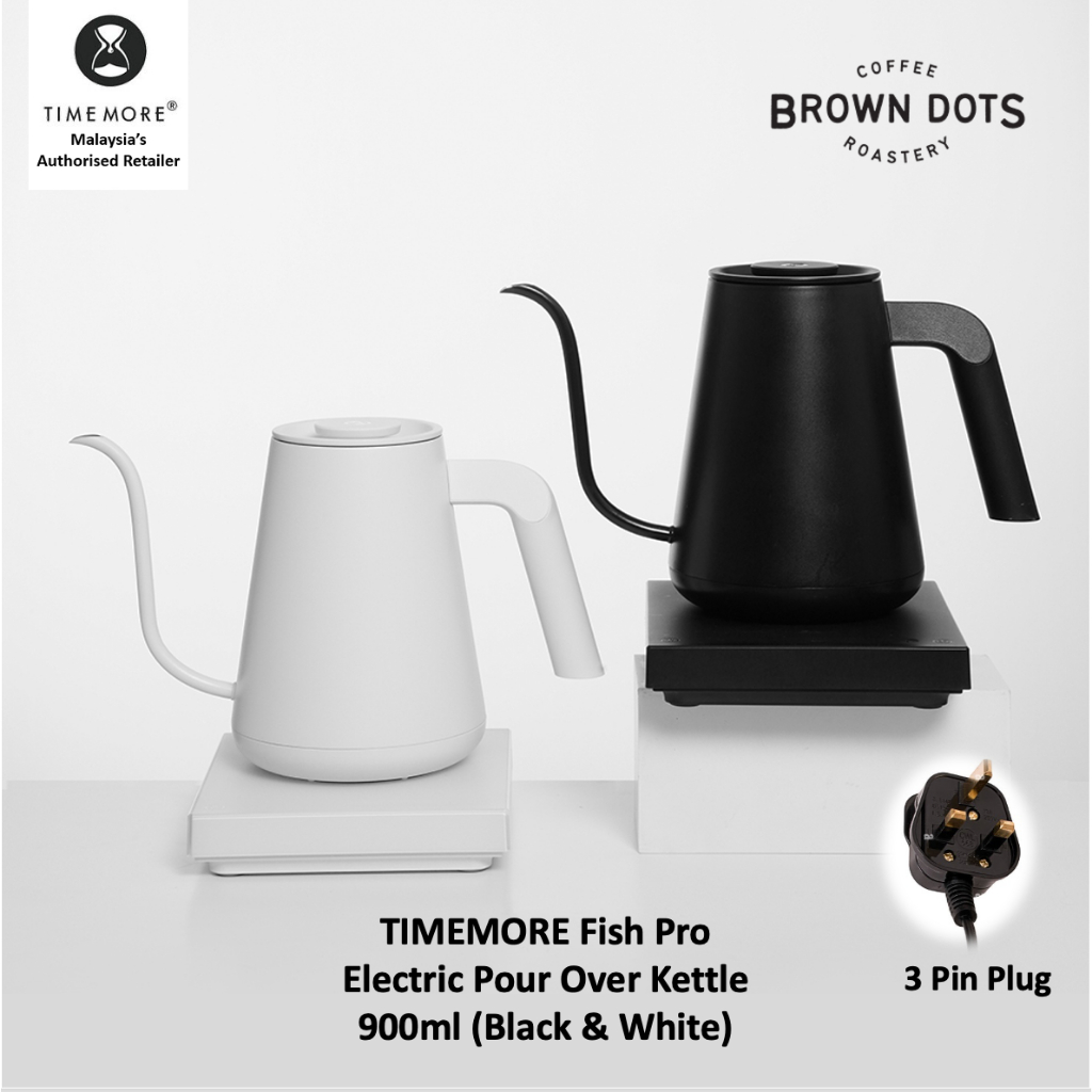 New Version TIMEMORE FISH Pro Electric Pour Over Kettle Black | 900ml ...