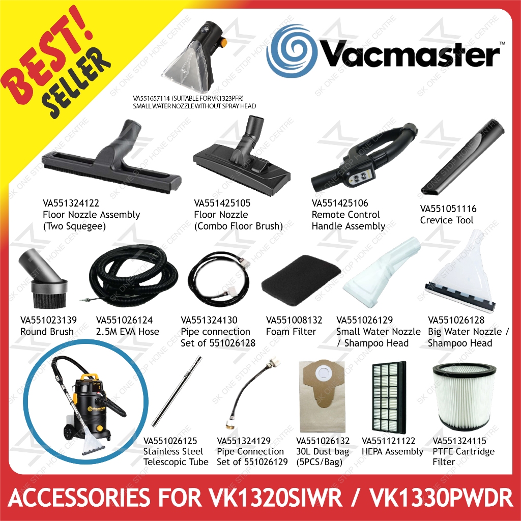 VACMASTER Accessories for VK1330PWDR Industrial Grade 30L 3 IN 1 WET ...