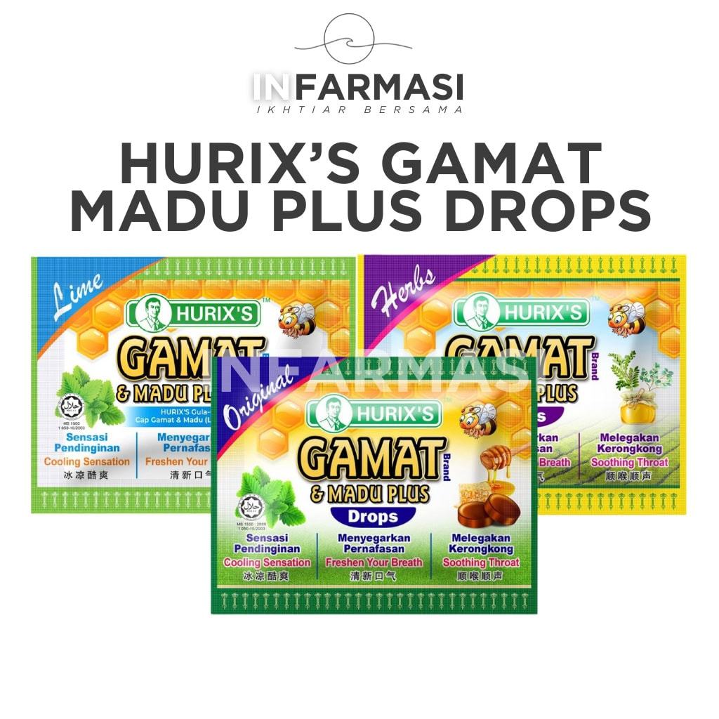 Hurix's Gamat Madu Plus Lozenges 6’s – Lega Batuk & Sakit Tekak ...