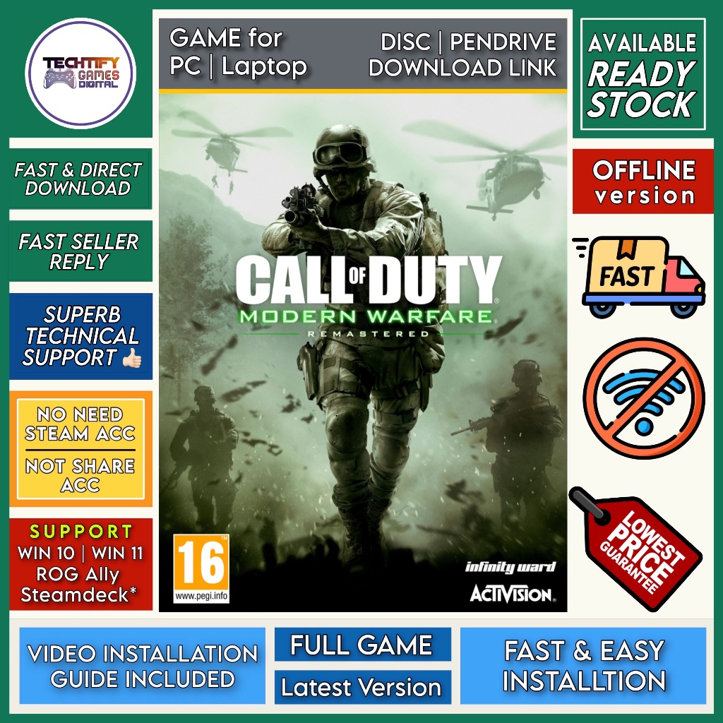 [PC Game] Call of Duty Modern Warfare Remastered - Offline [Disc ...