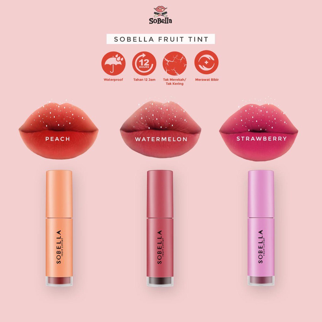 🍀READY STOCK🍀SOBELLA WATERMELON LIPTINT NEW PACKAGING MAMMY 💯ORIGINAL ...