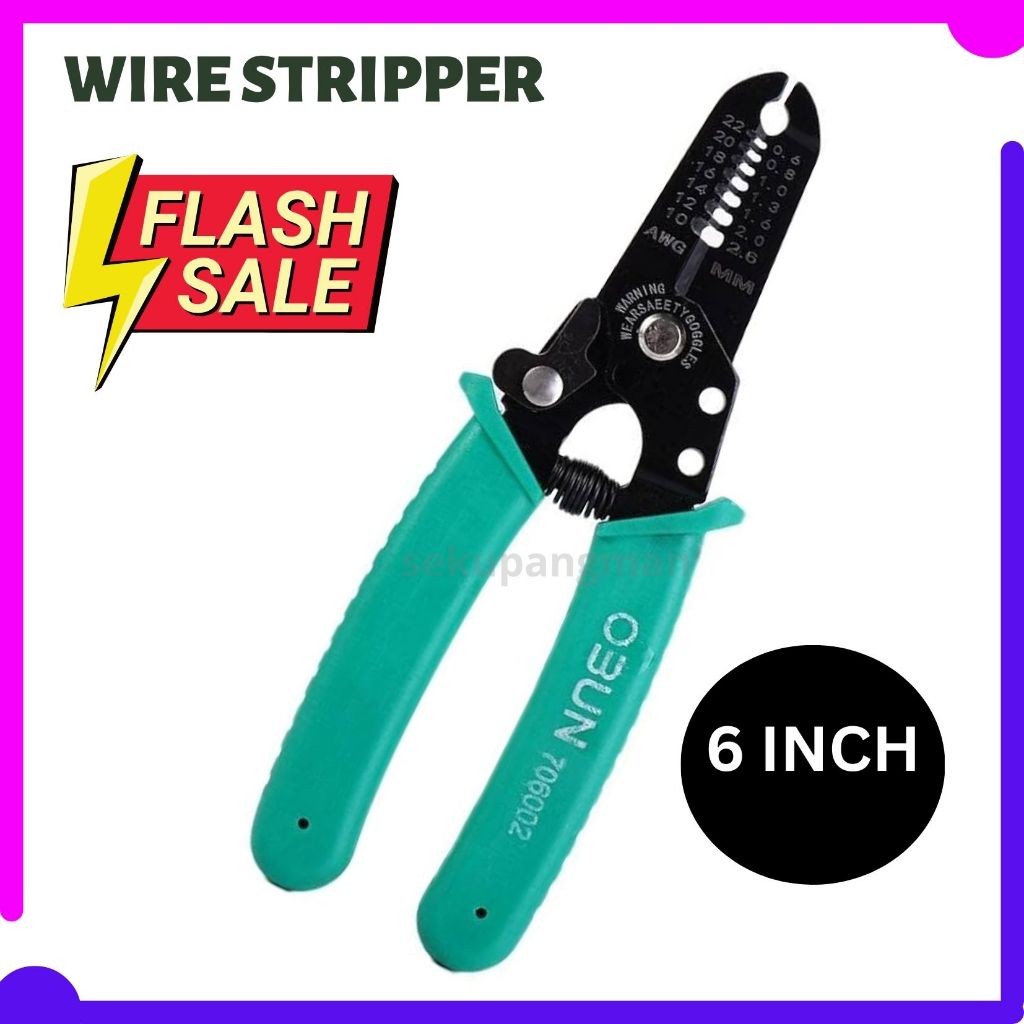 6'' Professional Tool Precision Wire Stripper Wire Cable Stripping ...