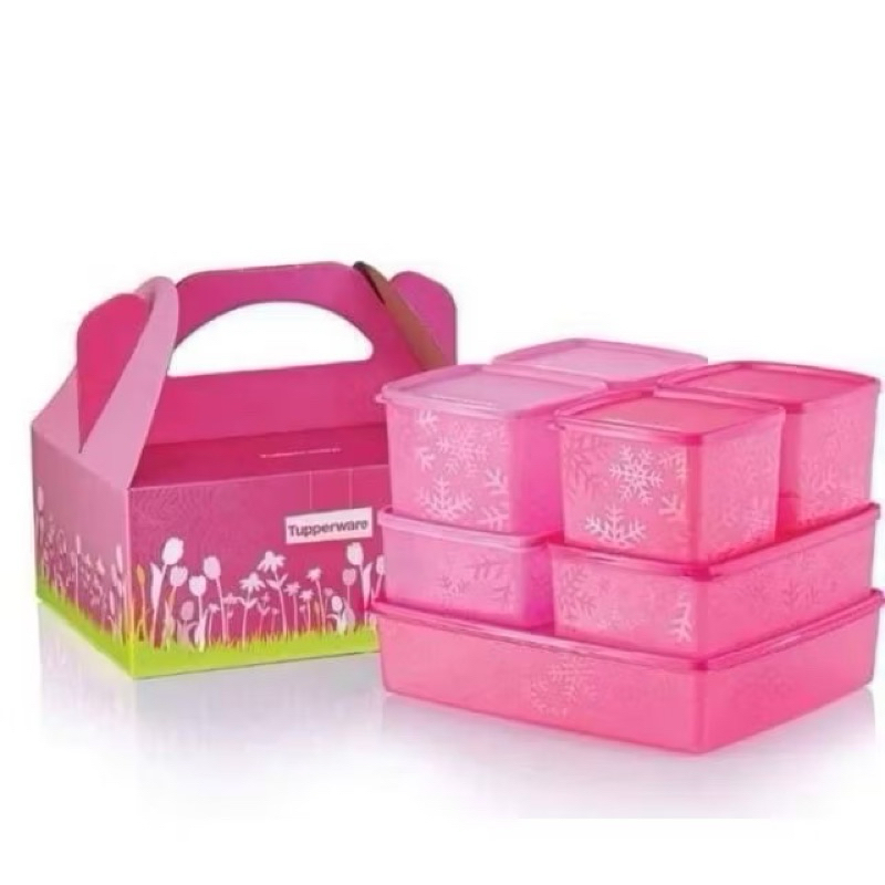 Tupperware snowflake gift set (7pcs) | Shopee Malaysia