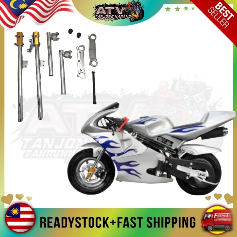 -0079-T fork handle set for pocket bike mini bike 49cc- | Shopee Malaysia