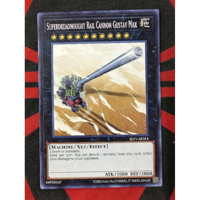 YUGIOH KONAMI SLF1-AE011 Superdreadnought Rail Cannon Gustav Max (Common) | Shopee Malaysia