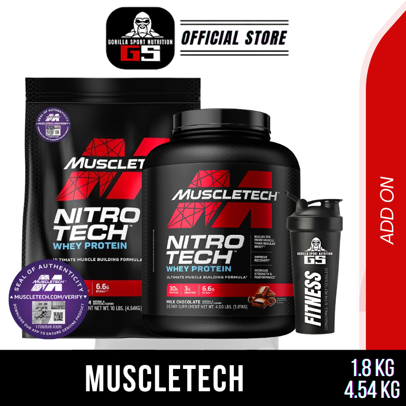 MuscleTech Nitro-Tech Whey Protein Isolate (1.8KG-4.54KG) | Shopee Malaysia