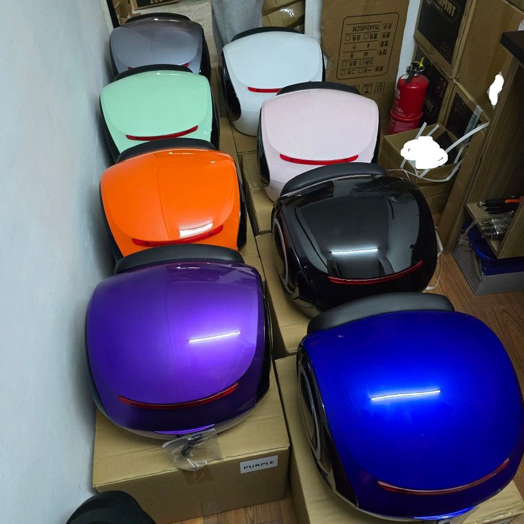 Top Box Motorcycle 35L 35 Liter ABS Design Box Siput / Box Alien Siap ...