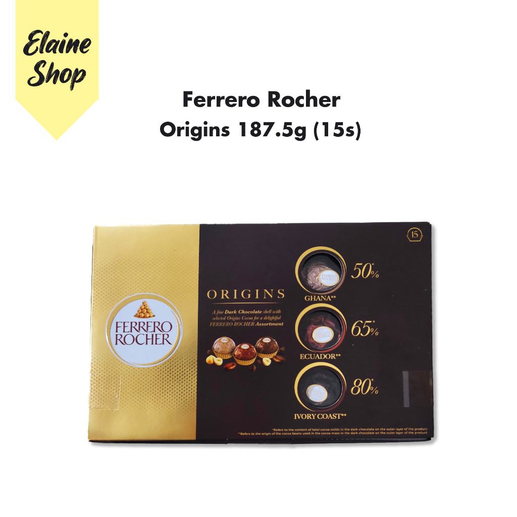 Ferrero Rocher Origins 187.5g 15s Assorted Dark Chocolate Assortment ...