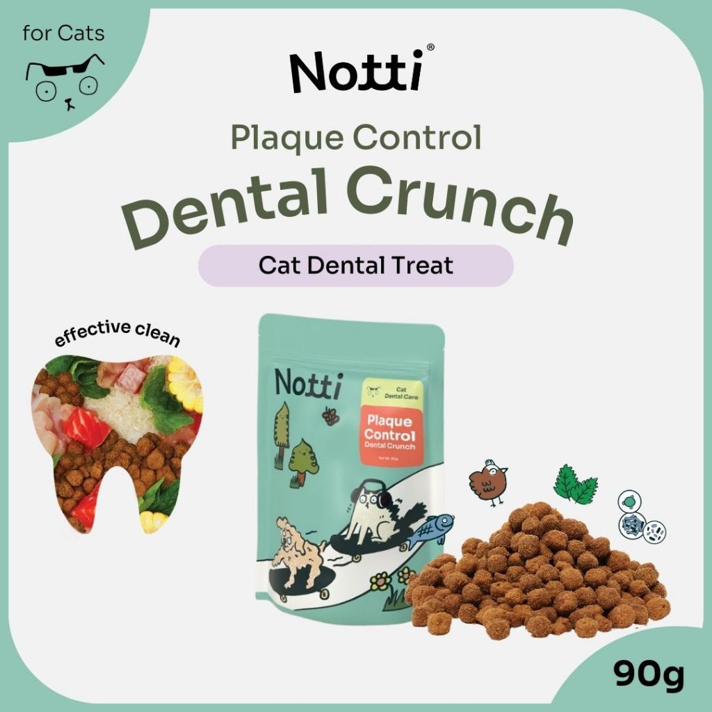 [Cat Dental Care] Plaque Control Dental Crunch for Cats Snek Kucing ...