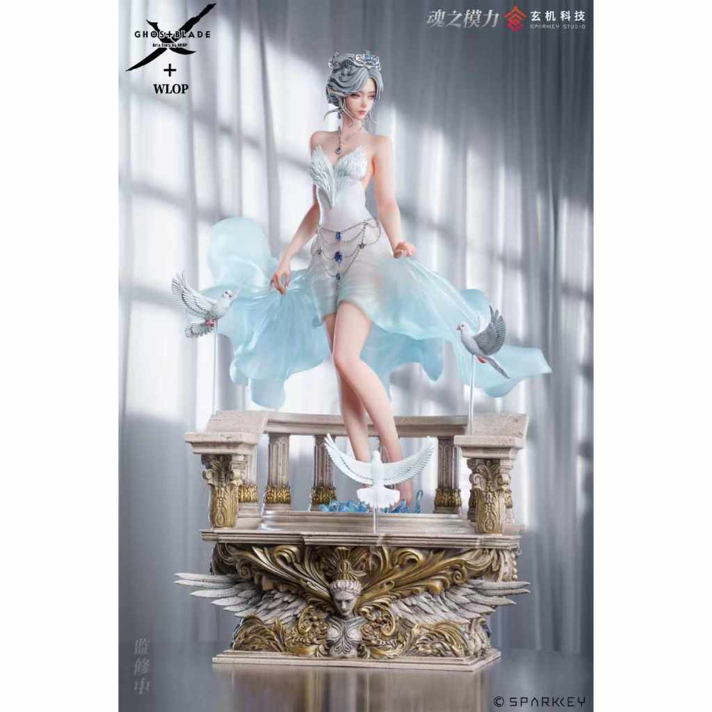 Hun Zhi Mo Li Studio - Looking Back Ghostblade x WLOP Resin Statue GK ...