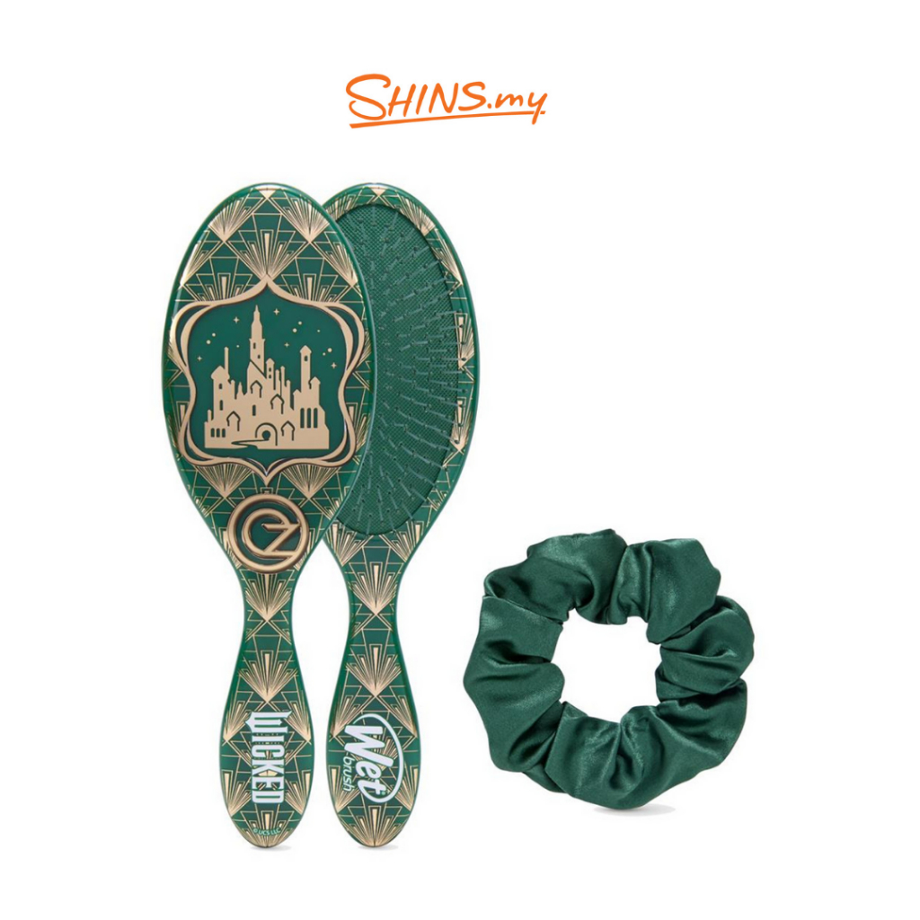 Wet Brush Original Detangler Kit Wicked Edition - Emerald City+Satin ...