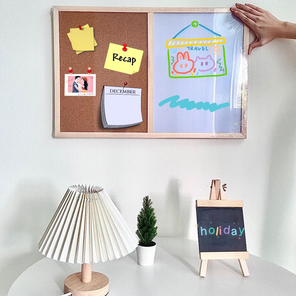 [Ready Stock] 2 in 1 board /Dual Function Board / Corkboard and ...