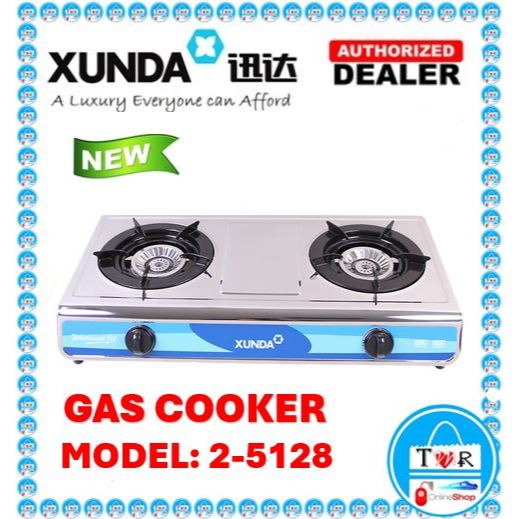 Xunda Stainless Steel Dapur Gas Cooker 2 Burner Stove 2-N5-H/2-5128 | Shopee Malaysia