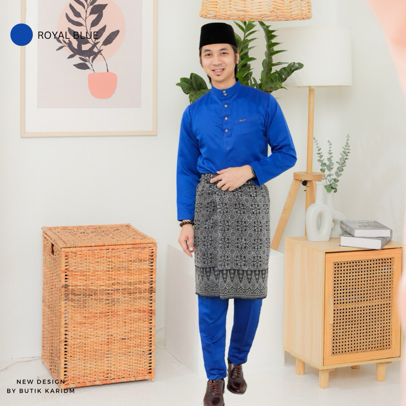 [ROYAL BLUE] BAJU MELAYU SLIMFIT MODERN / BAJU MELAYU SLIMFIT RAYA 2025 ...