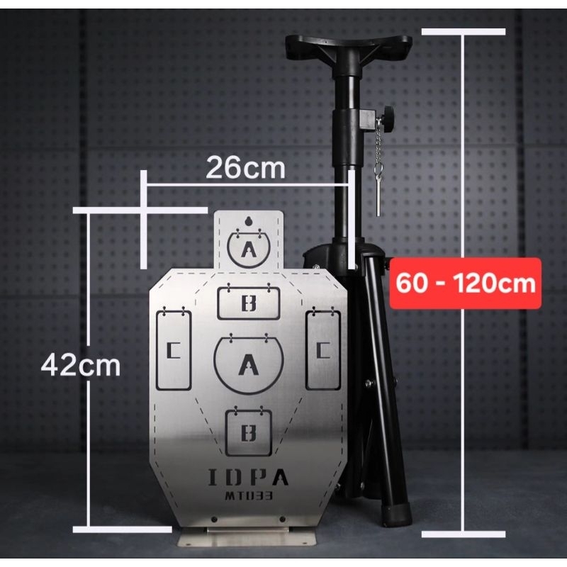 MT008 Stainless Steel IDPA Target | Shopee Malaysia