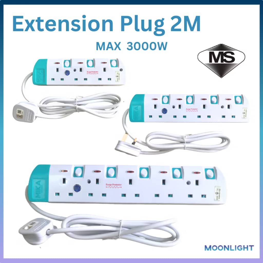 (READY STOCK) Sirim Trailing Socket Heavy Duty Extension Plug Universal ...