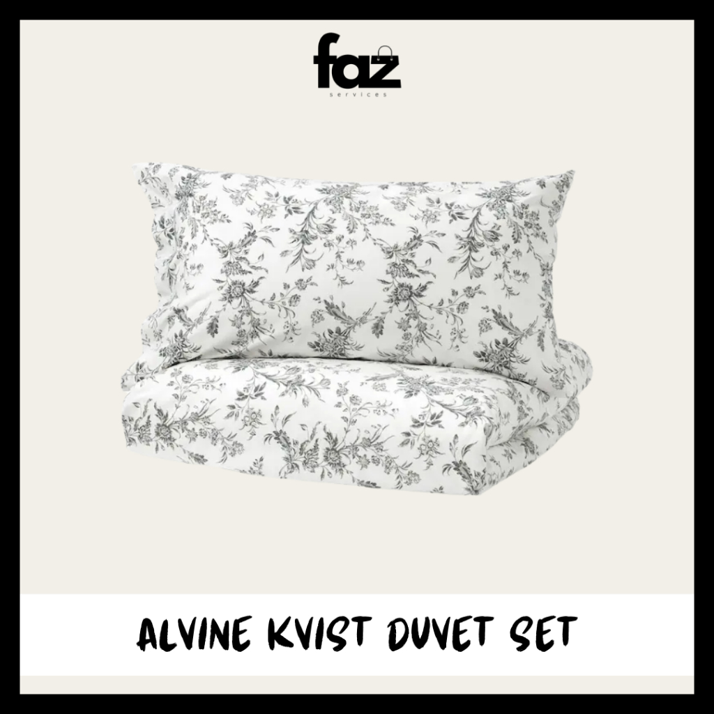 IKEA ALVINE KVIST Duvet Set | Shopee Malaysia