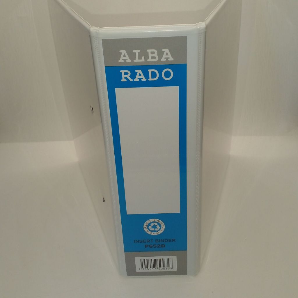 Alba Rado 65mm PVC 2D White Ring File F4 Insert Binder P652D Fail Putih ...