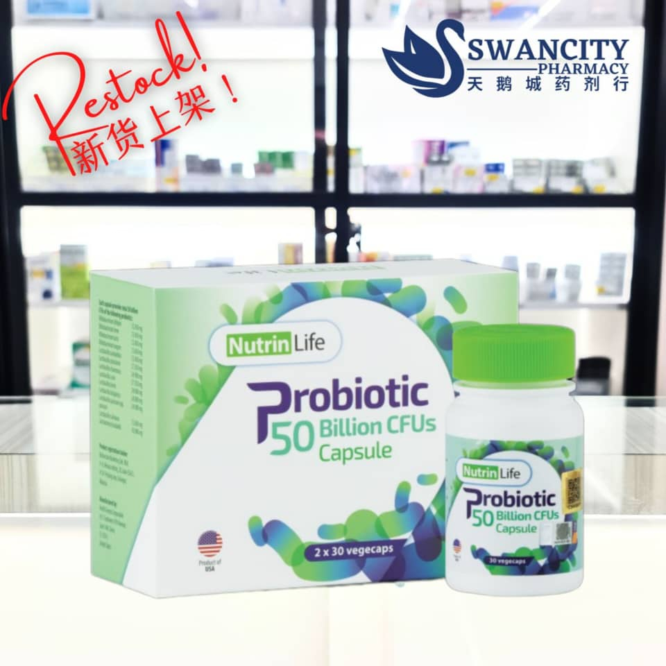 NutrinLife Probiotic 50 Billion CFUs Capsule [2x30’s] | Shopee Malaysia