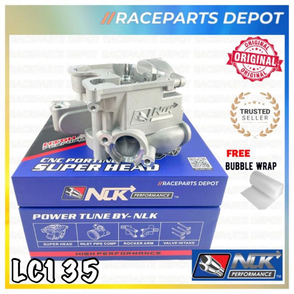 NLK Super Head Y15 LC 135 V3 V6 19/22 20/23 22/25 23/26 24/27 25/28 ...