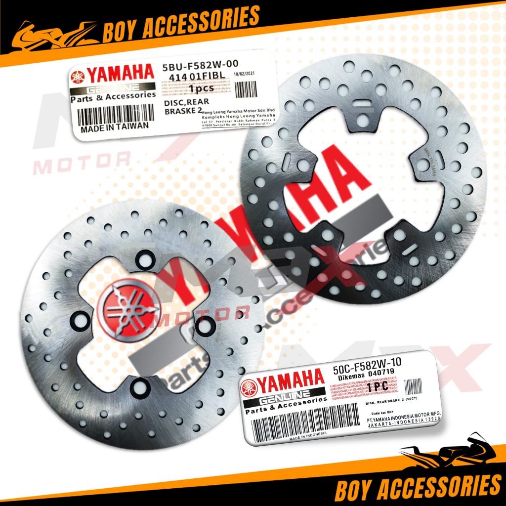 Disc Disk Plate Belakang Rear Original Yamaha Y15ZR /FZ150 /LC135 5S ...