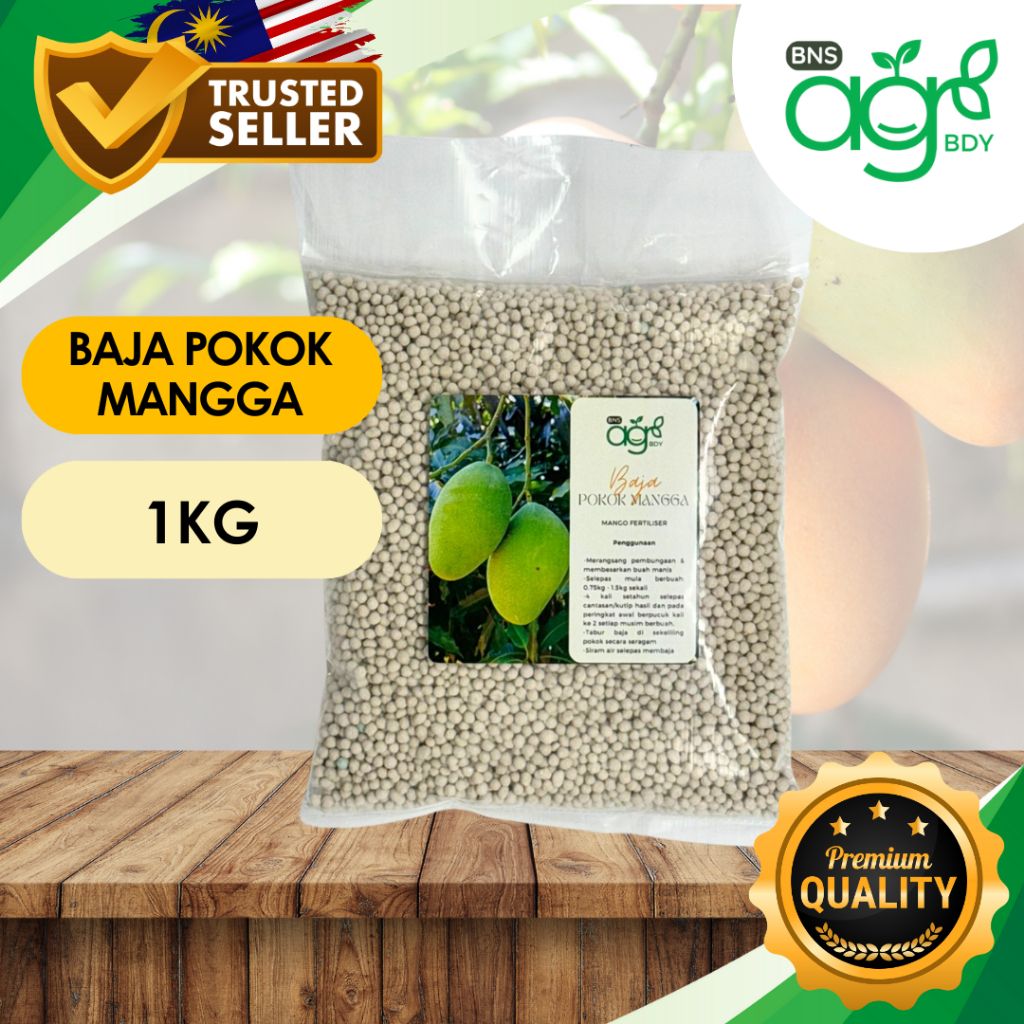 [1kg] AgroBuddy Baja Pokok Mangga Mempelam | Special Mango Fertilizer ...