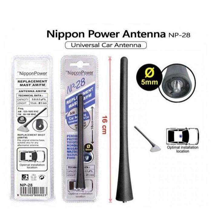 (Nippon NP-28)~ Universal Car Roof Radio Antenna Pole Mast Perodua Myvi Alza Proton Waja Persona ...