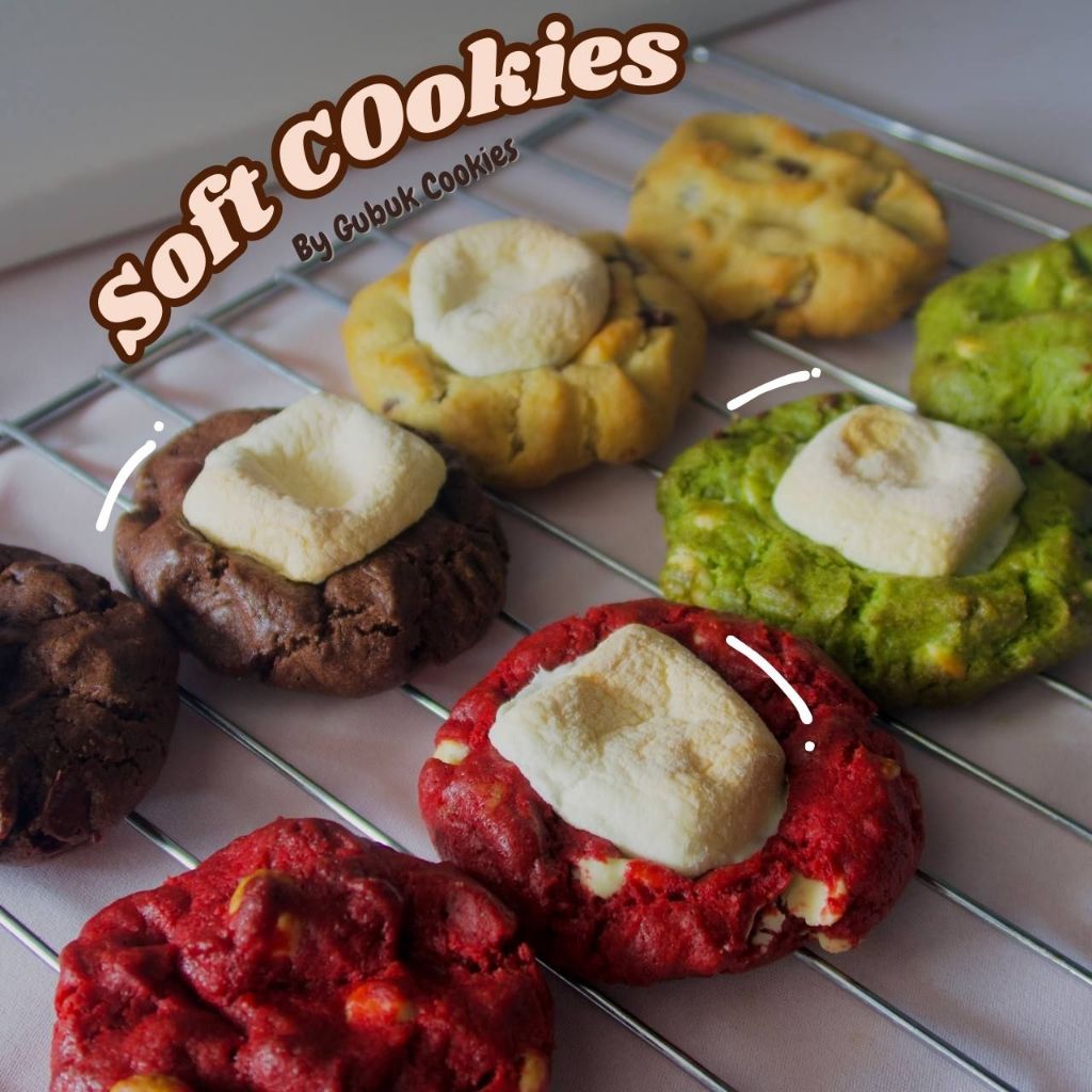Chocolate cookies soft borong butter premium freshly bake 60g (min beli ...
