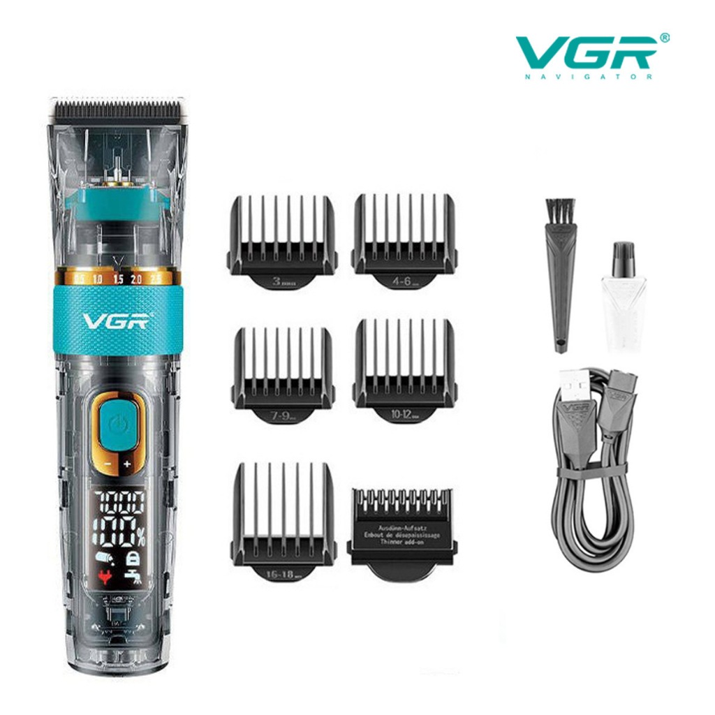 VGR V-695 Professional Hair Clipper Salon Series with Ceramic & Powder Metallurgic IPX 7 ...