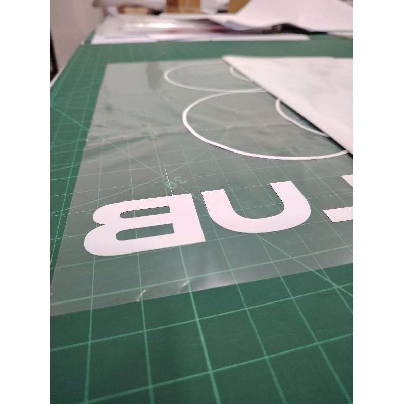 White Sticker Cutting Services | Weeding | Transfer Tape | Shopee Malaysia