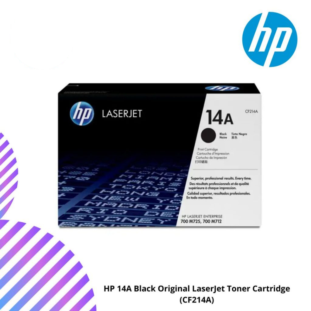HP 14A Black Original LaserJet Toner Cartridge (CF214A) | Shopee Malaysia