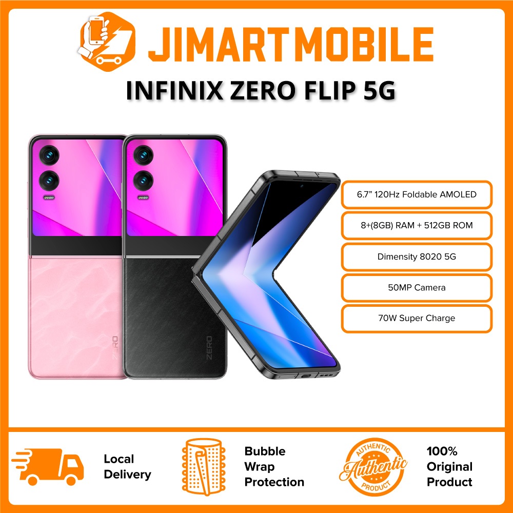 Infinix ZERO FLIP 8GB +512GB Front & Rear 4K Vlog 3.64" 120Hz AMOLED ...