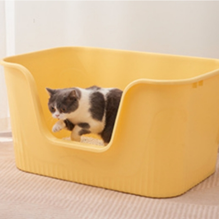 Litter Box Anti-Splash Litter Box Cat Toilet Extra Large Litter Box Cat ...