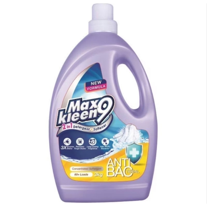 Maxkleen 9 Liquid Softener 3kg Antibacterial | Shopee Malaysia