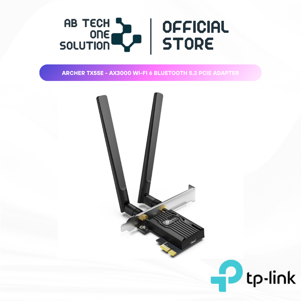 TP-Link Archer TX55E AX3000 Dual Band Wi-Fi 6 Bluetooth PCI Express ...