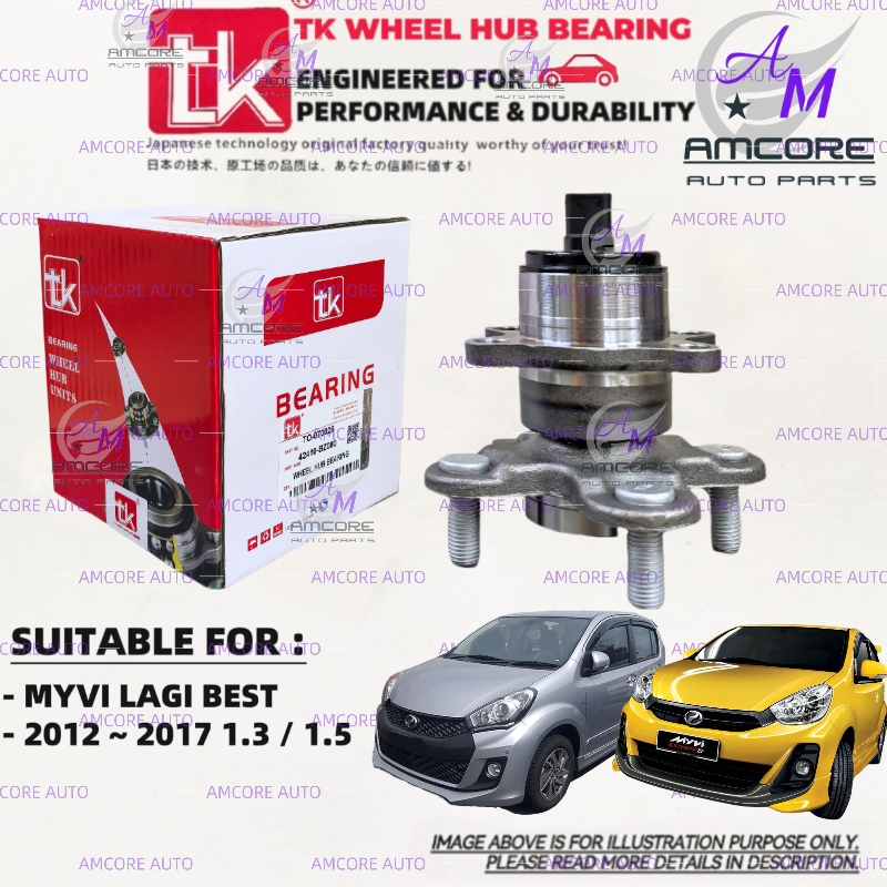 TK WHEEL BEARING HUB - PERODUA MYVI LAGI BEST / MYVI ICON (REAR) WHEEL ...