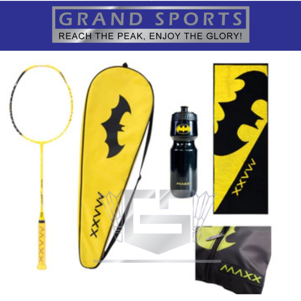 MAXX BATMAN DARK KNIGHT BADMINTON SERIES 4U/G6 MAX-30 lbs | Shopee Malaysia