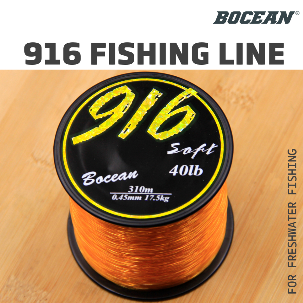 BOCEAN 916 FISHING LINE NYLON tali Pancing TANGSI KUAT Bright GOLD ...