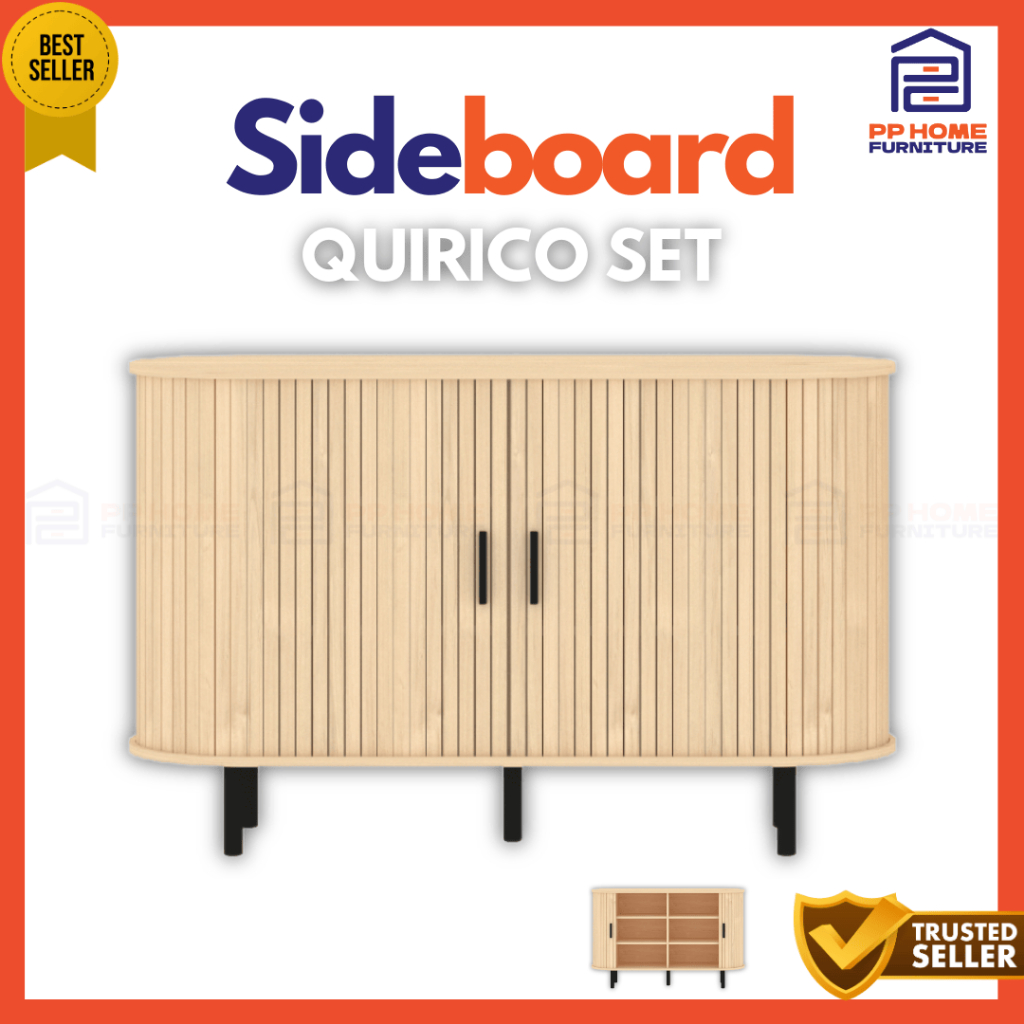 PP HOME® MUJI Style Sideboard Cabinet, Buffet, Almari Hiasan, Side ...