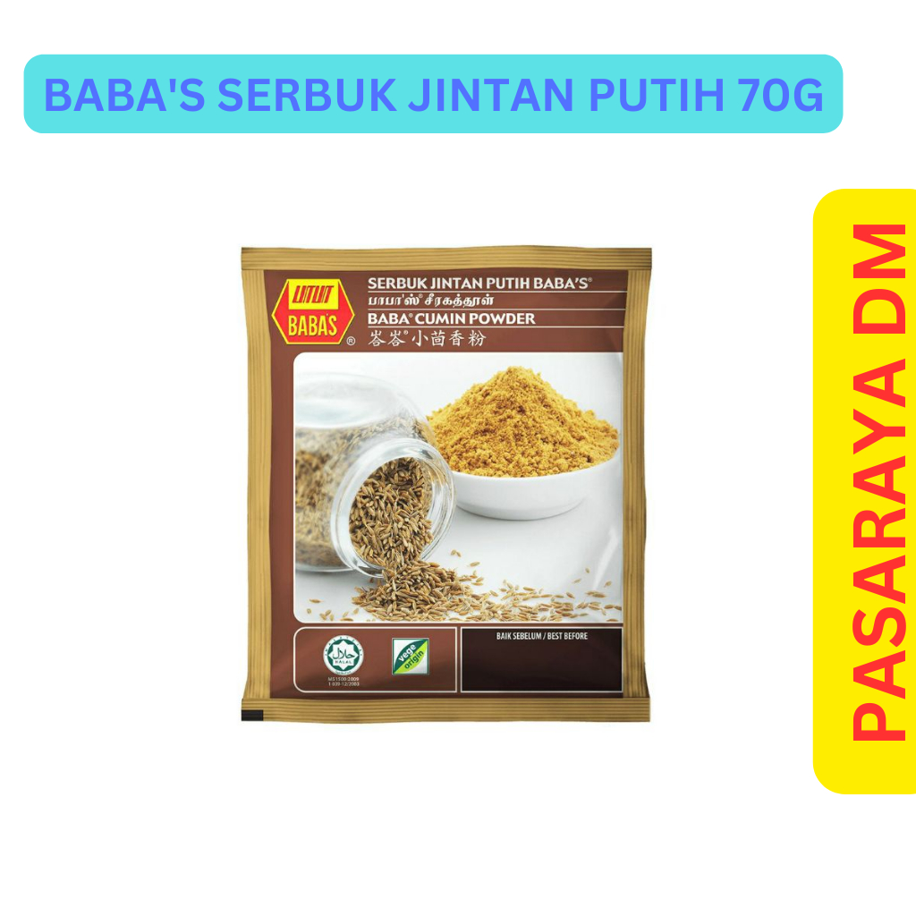 Baba's Serbuk Jintan Putih 70G (BABA'S CUMIN POWDER 70G) | Shopee Malaysia