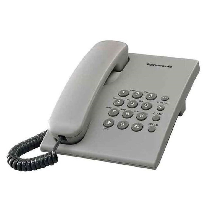 (GREY) PANASONIC Single Line Wall Mountable Phone KX-TS500ML (GREY) | Shopee Malaysia