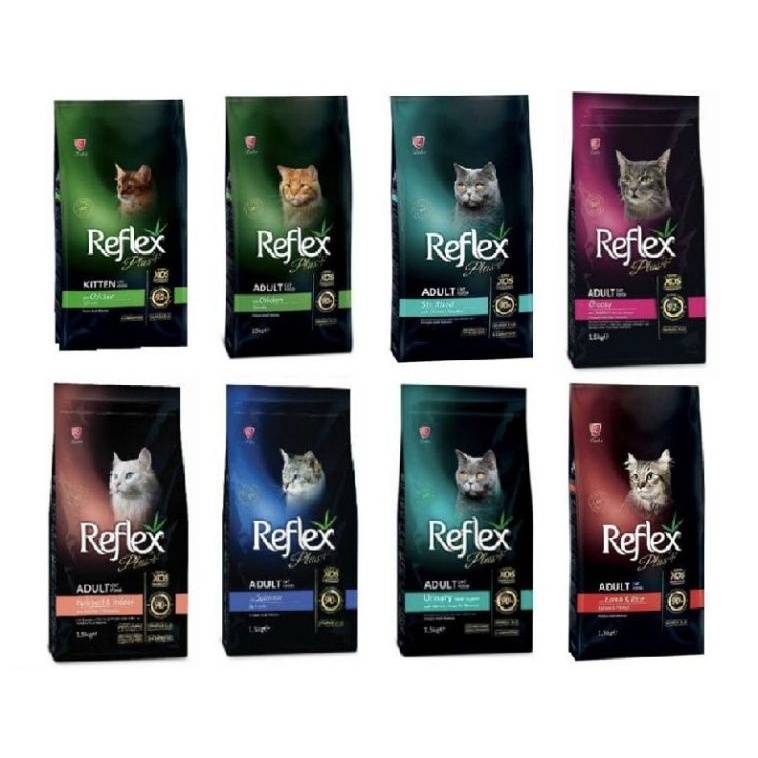 Reflex Plus Adult Cat Chicken/Salmon/Hairball/Kitten/Mother&Baby/Lamb ...