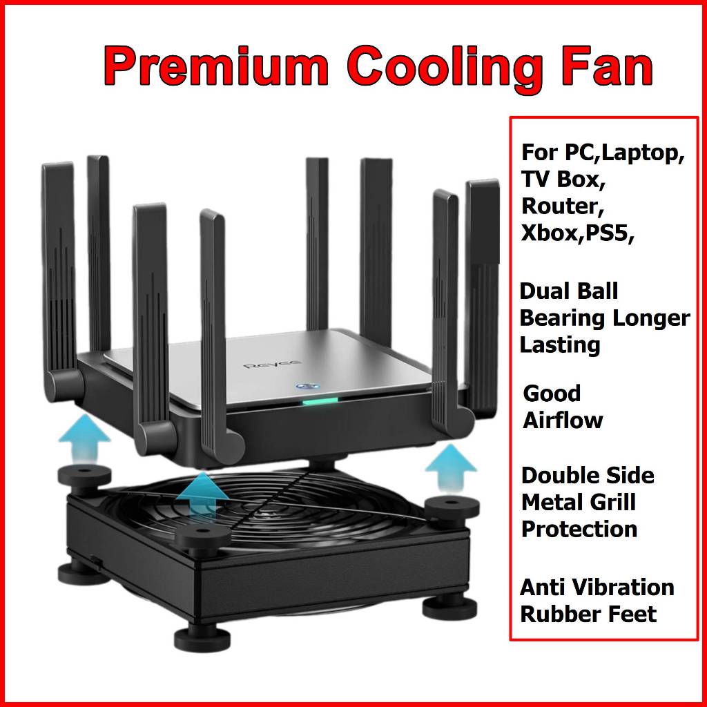 Kipas Router Kipas Penyejuk Modem Premium Cooling Fan | Router Cooling ...