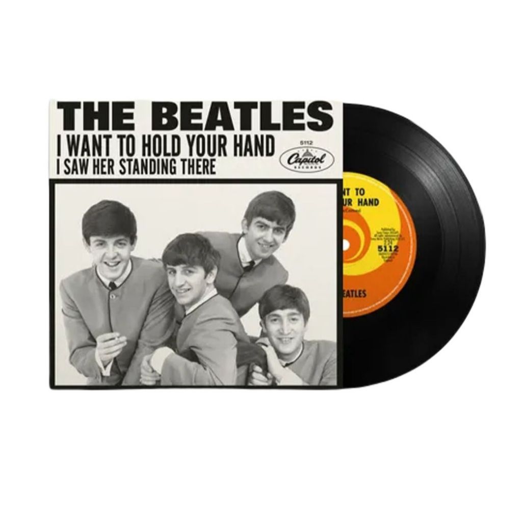 The Beatles - I Want To Hold Your Hand / I Saw Her Standing There Black ...