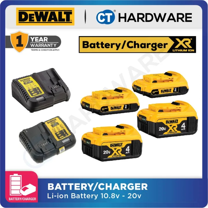 DEWALT DCB184 Lithium Ion Battery 20V 4.0Ah 5.0Ah 6.0Ah Model DCB184 ...