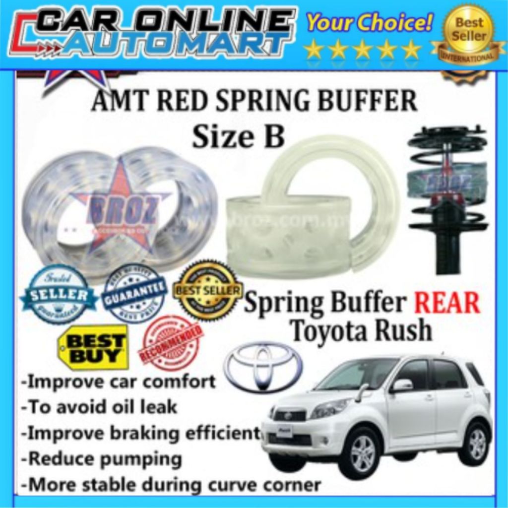 Toyota Rush OEM Rear B-Type 2PCS Car Shock Absorber Buffer ...