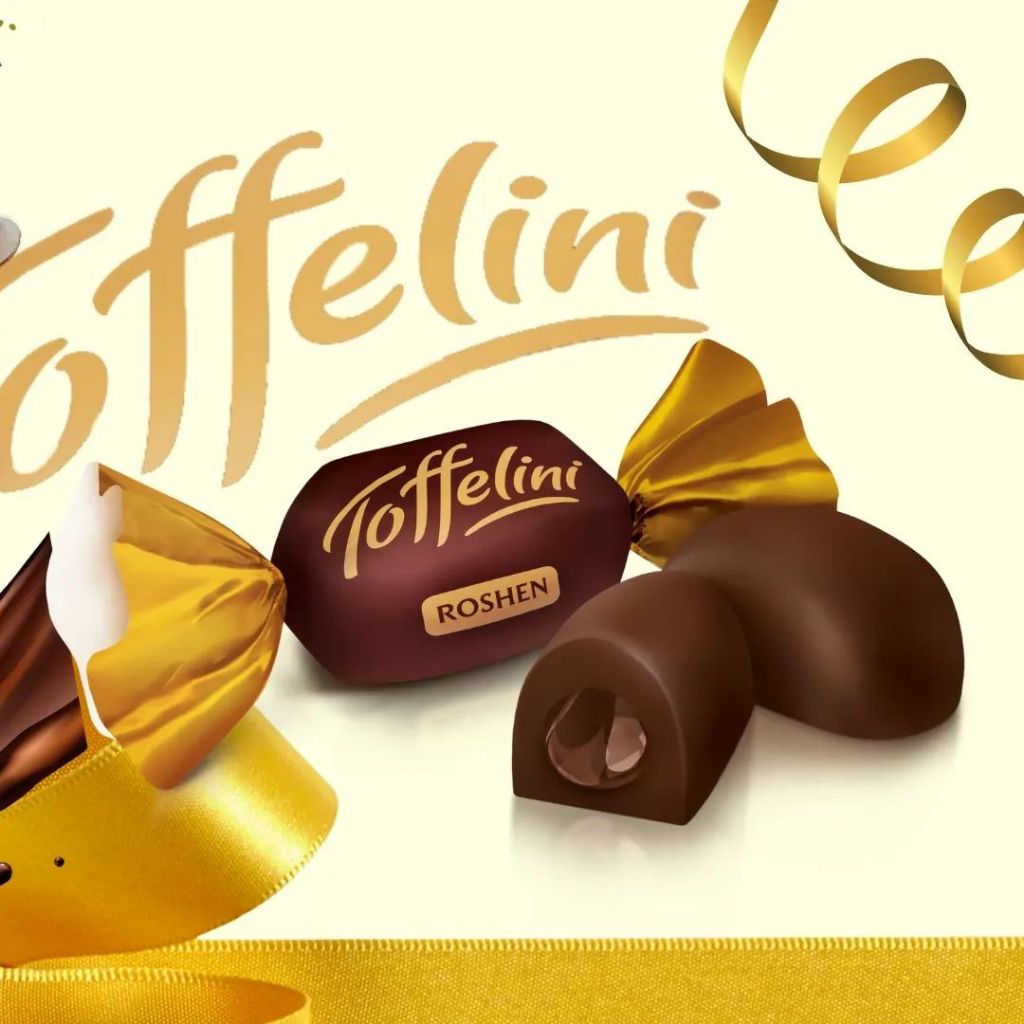 Toffelini Sweets (ROSHEN) - Dark Chocolate (1kg), snack, chocolate ...