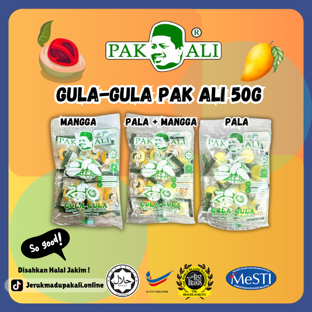 JMPA Nutmeg Pickle Candy Mango Pickle Candy With Fruit Chips 50g Snacks ...