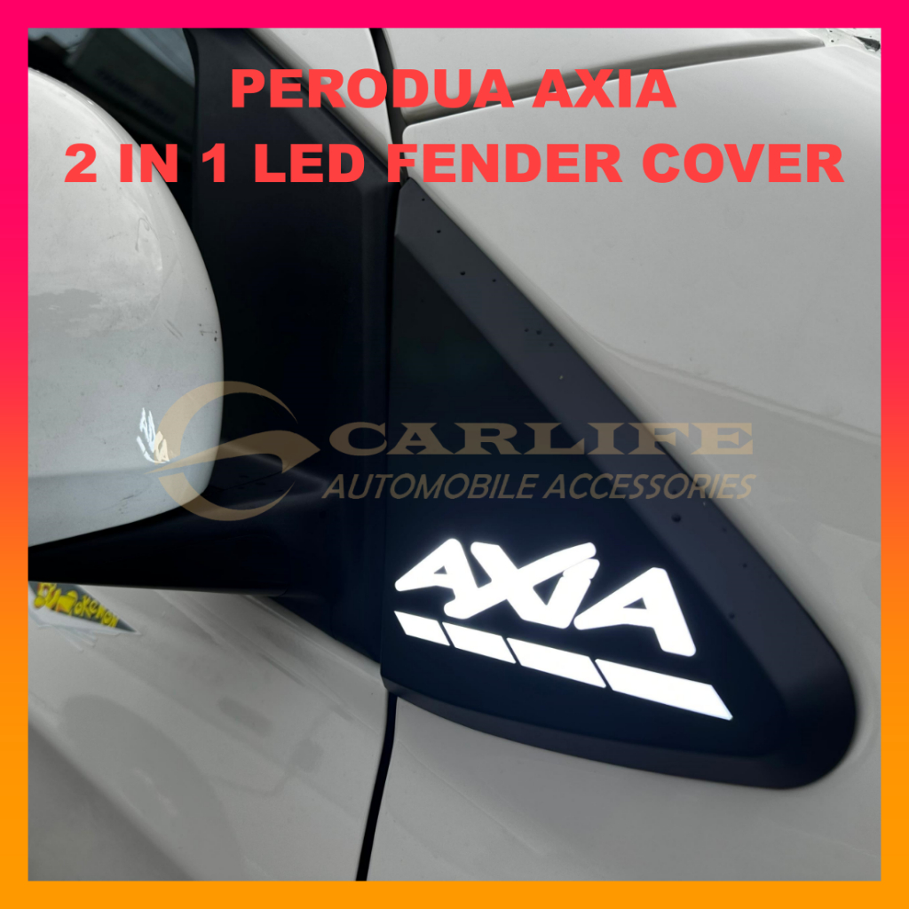 Perodua Axia 2014-2020 2 in 1 LED Fender Light Cover | Shopee Malaysia